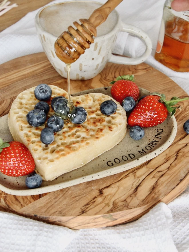 Ceramic 'Good Morning' Breakfast Plate - Holly & Co