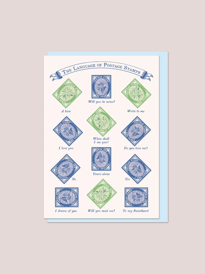 The Language of Postage Stamps – Greeting Card - Holly & Co