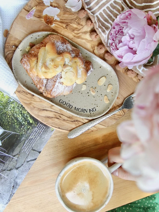 Ceramic 'Good Morning' Breakfast Plate - Holly & Co