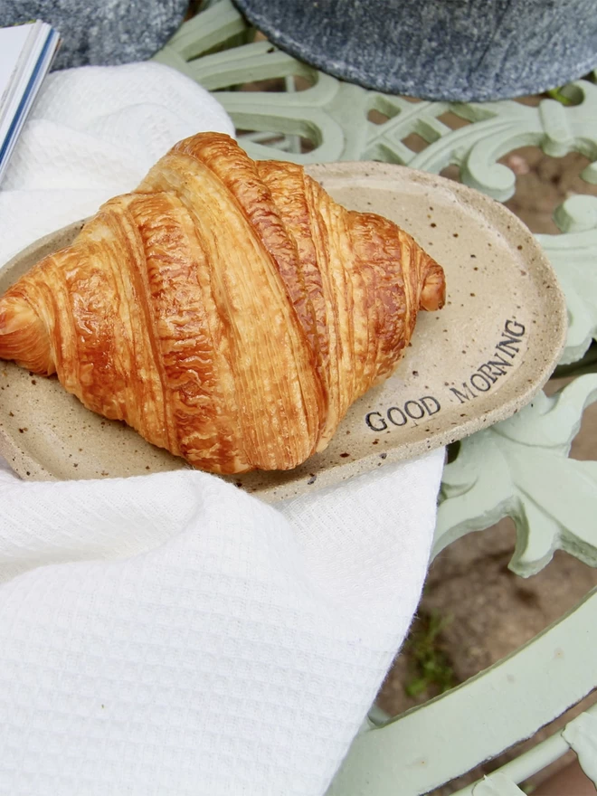Ceramic 'Good Morning' Breakfast Plate - Holly & Co