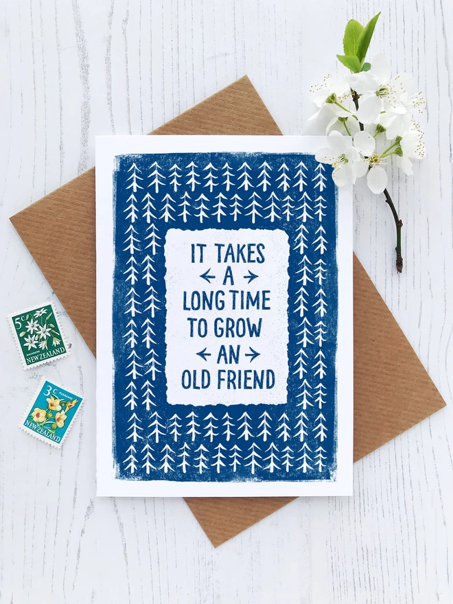 Old Friend Card - Holly & Co