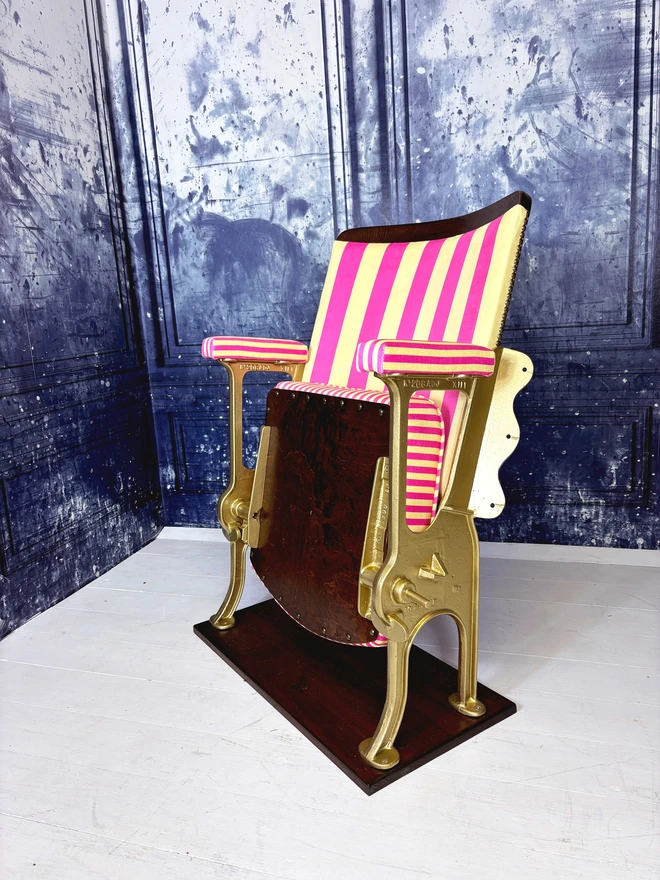 Colours of Arley Sorbet & Flamingo Vintage Cinema Seat - Holly & Co