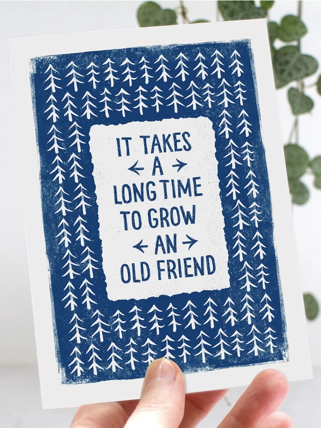 Old Friend Card - Holly & Co